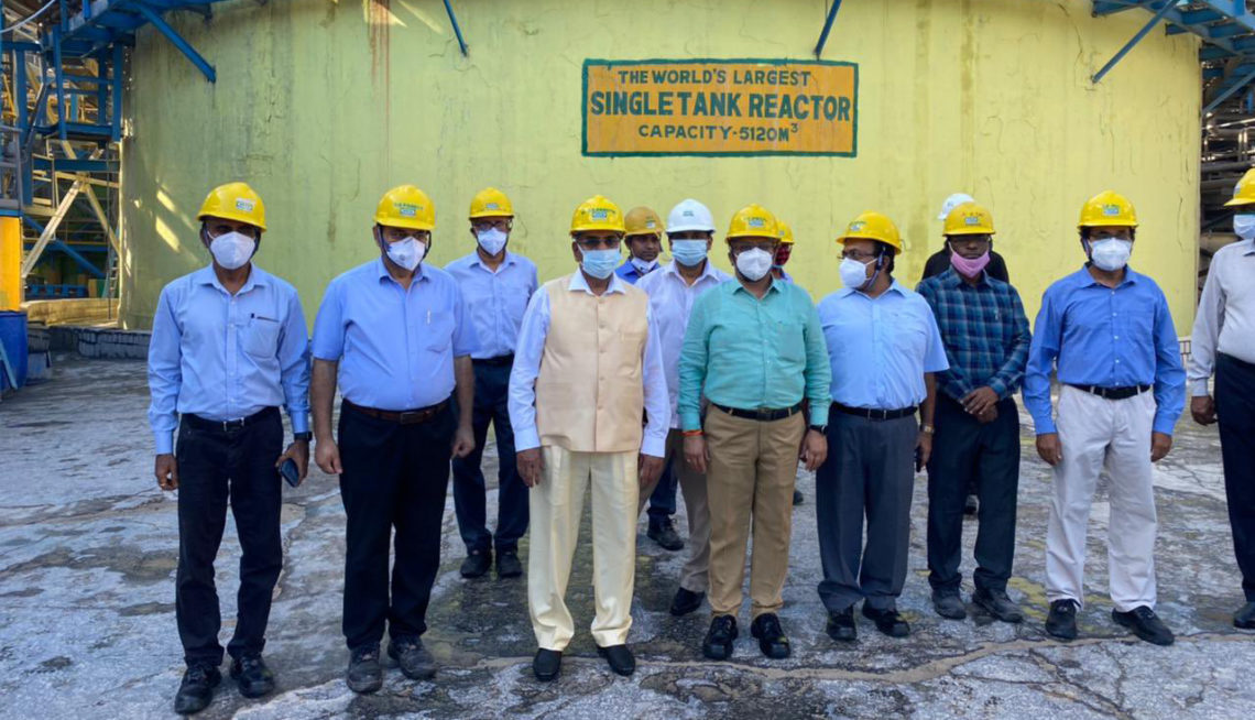 IFFCO MD visits Paradeep, site of the biggest Nano Urea plant
